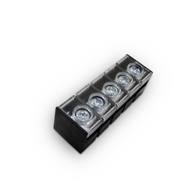 Buy Brass Screw Fence Type Terminal Block With Cover Power Supply 2-24 ...