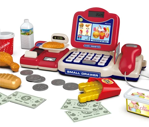 Buy Cash Register Toy Sets Supermarket Pretend Play Simulation Play ...