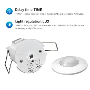 Buy Ceiling Surface Recessed Mounted Mini Pir Motion Sensor Human Body ...