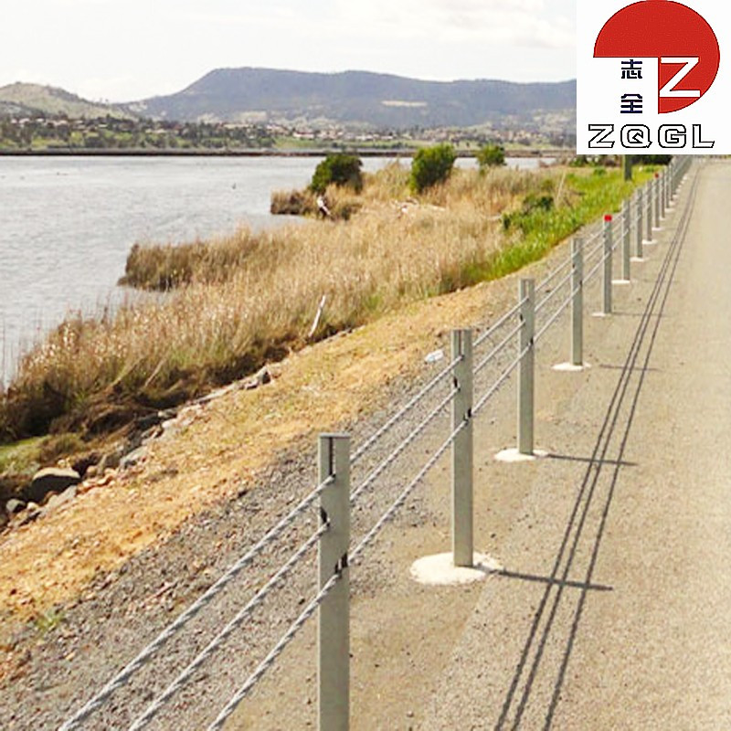 Buy China Galvanized Steel Wire Rope Cable Barrier System Road Safety ...