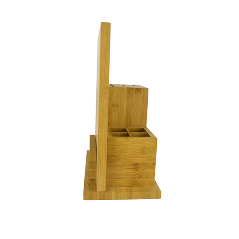 Buy Custom Bamboo Knife Block And Utensils Holder With Cutting Board ...