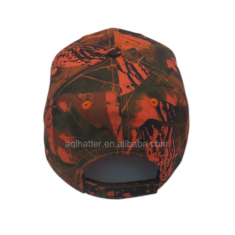 Buy Custom Led Orange Camo Hunting Cap 3d Embroidery Real Tree Orange ...