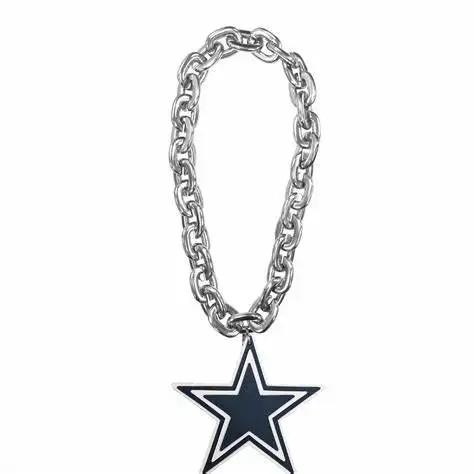 Buy Dallas Cowboys Fan Necklace Custom All Teams Fans Chains American ...