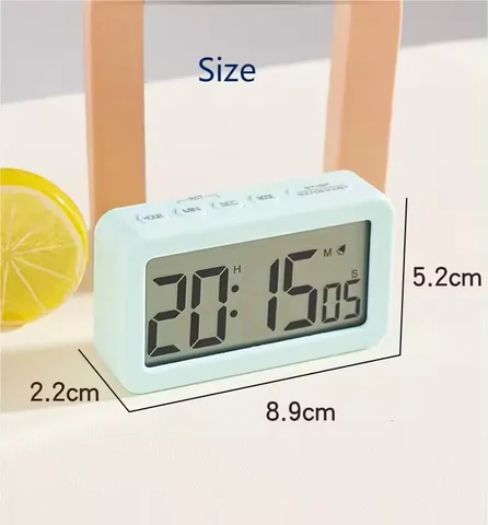 Buy Desk Table Digital Lcd Clock Alarm 12/24-hour System Mini Home ...