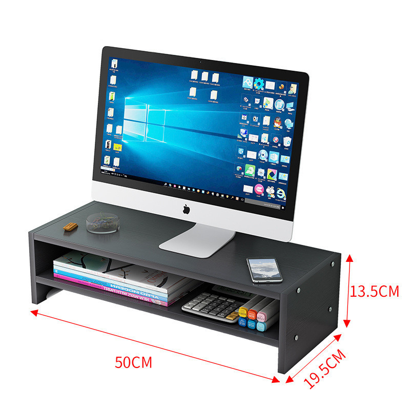 Buy Desktop Storage Rack Computer Monitor Riser Stand Keyboard & Mouse ...