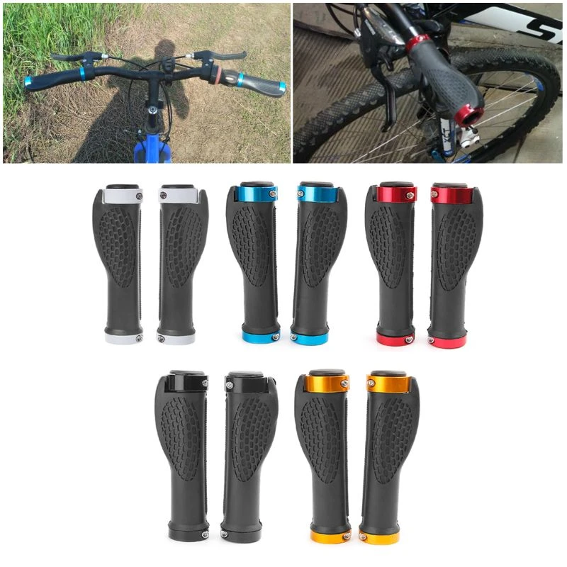 Buy Ergonomic Bike Handle Grip Road Cycling Bicycle Anti-skid Rubber ...