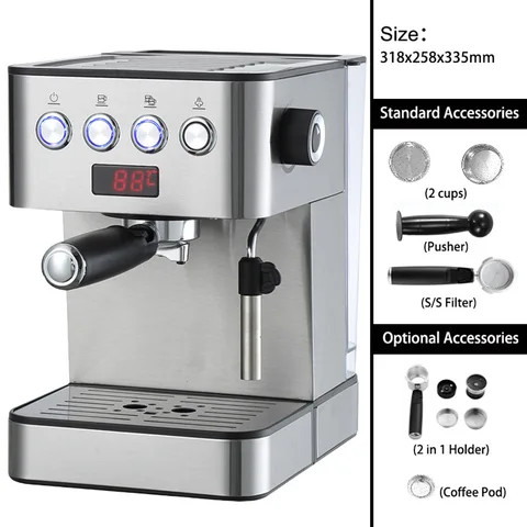 Buy Espresso Coffee Machine Italian 15 20 Bar Semi Automatic Coffee ...