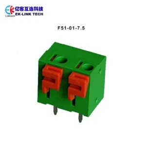 Buy F51-01-7.5 Screwless Terminal Block 7.5mm Pcb Spring Terminal Block ...