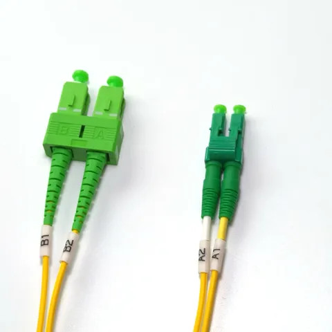 Buy Fiber Optic Jumper Lc/apc To Sc/apc 9/125um Os2 Simplex Duplex ...