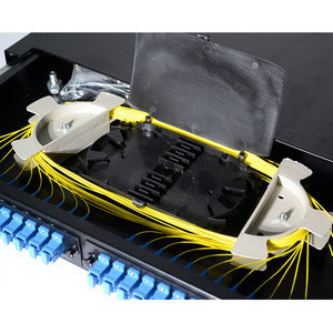 Buy Ftth 12-24 Port Sc/fc/st/lc Rack Mount Splicing Fiber Optic Patch ...