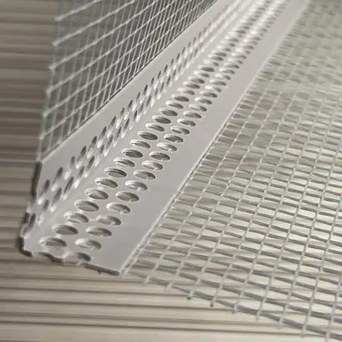 Buy Good Price Building Materials Pvc Plastic Corner Beads With Mesh ...