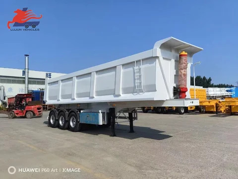 Buy Heavy Duty 25 Cbm 40 Cbm 3axles U Shaped End Rear Tipper Dumper ...