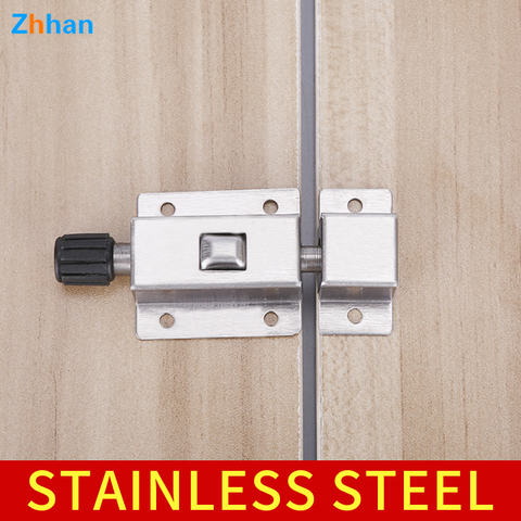 Buy Hot Sale Stainless Push Button Door Latch Spring Slide Bolt Lock ...