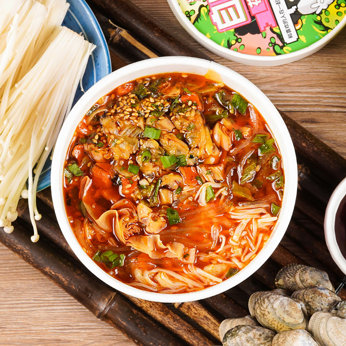 Buy Hot-selling Flavored Sea Flower Clam Noodle Instant Noodle from ...