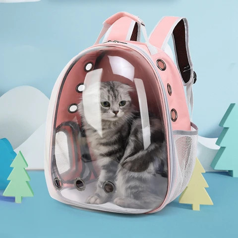 Buy Large Capacity Transparent Acrylic Cat Backpack Space Capsule ...
