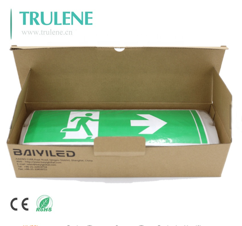 Buy Led Exit Sign 3hrs Battery Back Up Ip65 Degree Emergency Bulkhead ...