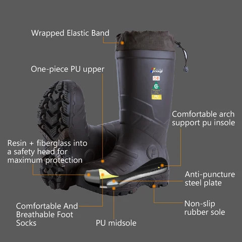Buy Mens Work Boots Electric Shock Resistance Acid Resistance Oil ...