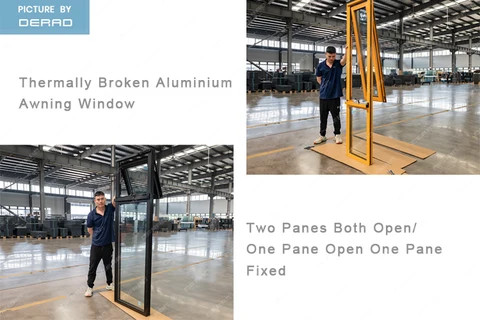 Buy Modern Interior Aluminium Windows Double Glazed Glass Awning ...