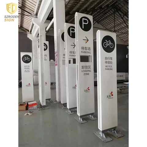 Buy Outdoor Aluminium Free Standing Way Finding Pylon Sign For ...