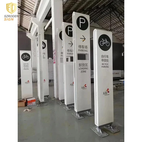 Buy Outdoor Aluminium Free Standing Way Finding Pylon Sign For ...