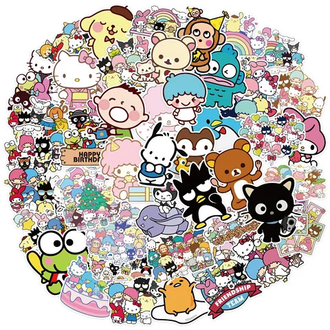 Buy 50pcs Japan Kawayi Anime Sanrio Decorative Stickers Laptop ...