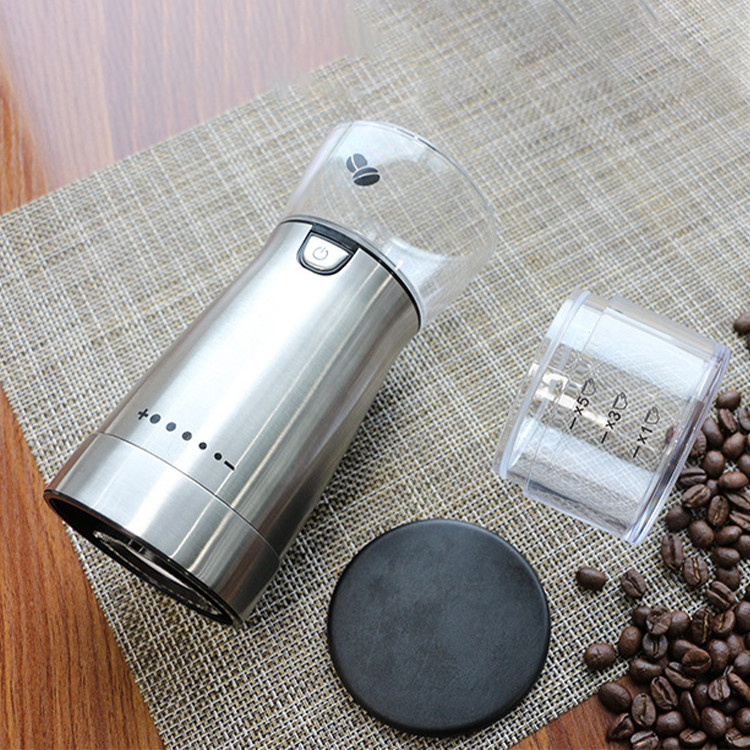 Buy Portable Mini Electric Burr Bean Coffee Grinder With Five Speed ...