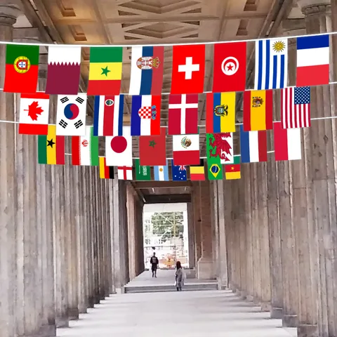 Buy Qatar 2022 Wholesale Custom Qatar World 32 Countries Cup Bunting ...