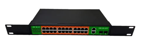 Buy Rack Mounted Gigabit 24 Port Poe Switch 2 Uplink 2 Sfp Unmanaged ...