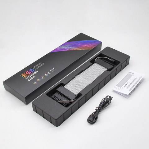 Buy Rgb 24pin Extension Cablenet Sync Cord Cable For Computer Gaming ...