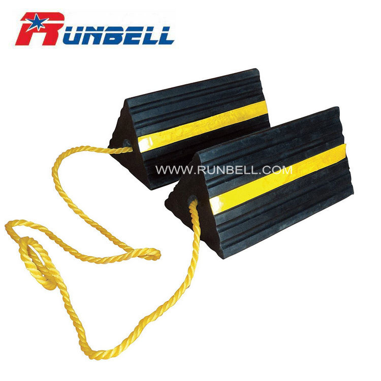 Buy Rubber Aircraft Wheel Chocks Single Or Pair With Rope from Qingdao ...