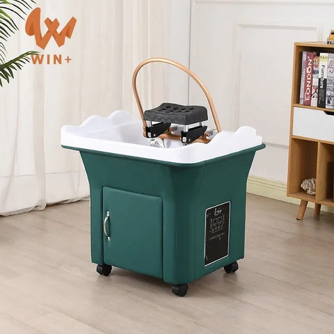 Buy Shampoo Bowl Set Hair Salon Portable Shampoo Bowls Sink And Chairs ...