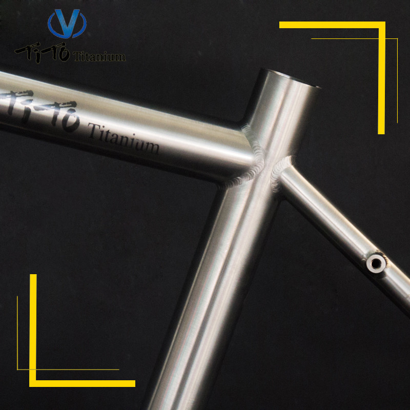 Buy Tito Manufacturer Titanium Road Bike Frame 700c Titanium Alloy Road ...