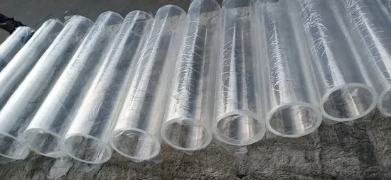 Buy Transparent Pmma Tube With Lid, Base, Cover, Flange from Guangzhou ...
