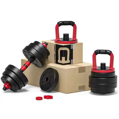 Buy Weight Ajustable Gym Dumbbell Rubber Kit Dumbles Adjustable ...