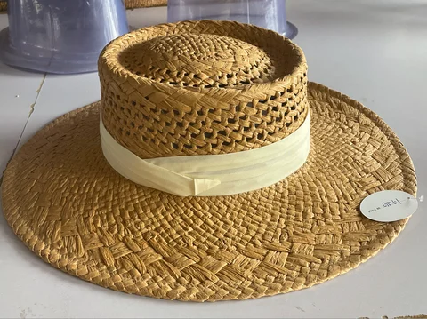 Buy Wholesale Hand-knitted Straw Hat Paper Straw Crochet Raffia Straw ...