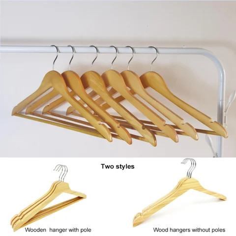Buy Wood Suit Hangers For Clothes Premium Quality Wooden Coat Hangers ...