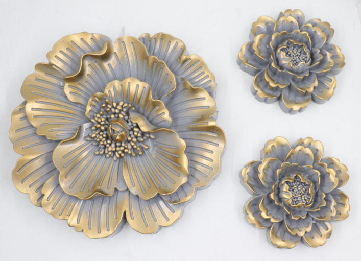 Buy Modern Luxury Home Decor Plastic Flower Wall Decoration Wall ...