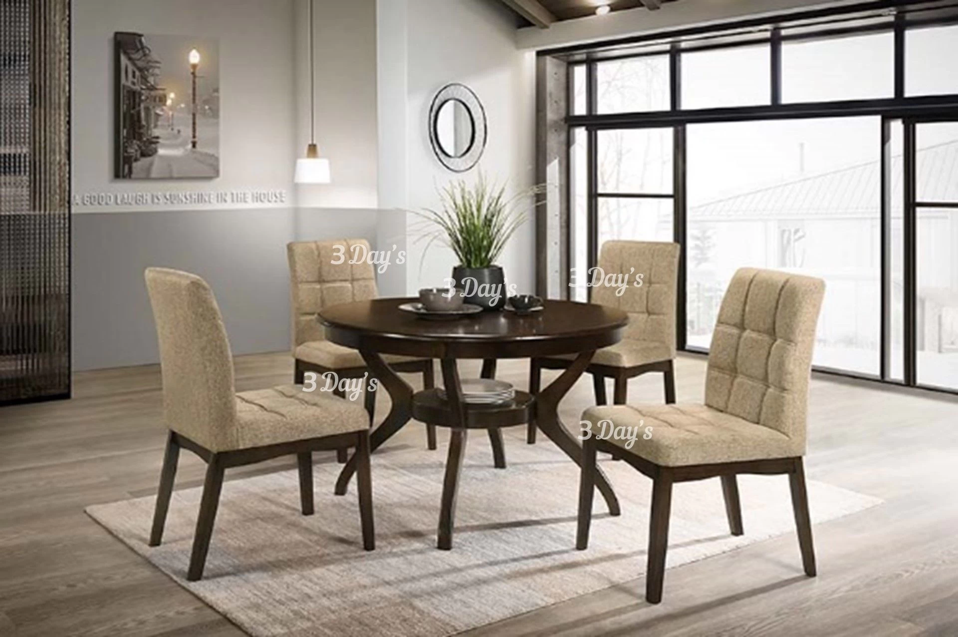 Buy Quality Modern Wooden Design Dining Set (1+4) (model Name: Sofia) from 3 Days Furniture Sdn ...