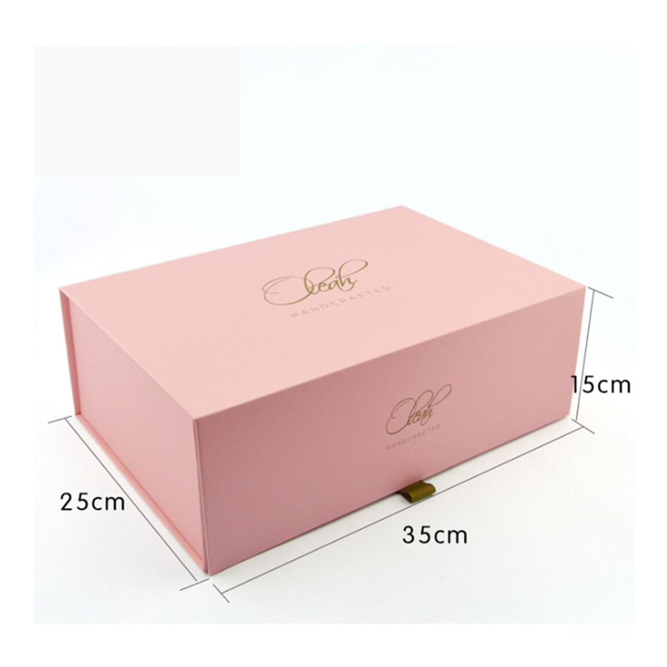 Buy Low Moq Custom Wholesale Luxury Foldable Pink Magntic Paper Gift Box Packaging from Xiamen ...