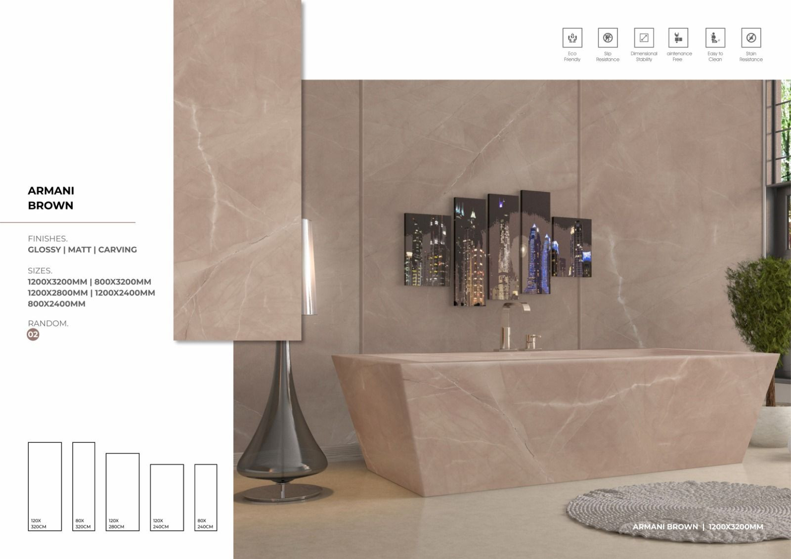 Buy Slab Tiles from Ace Ceramica, India | Tradewheel.com