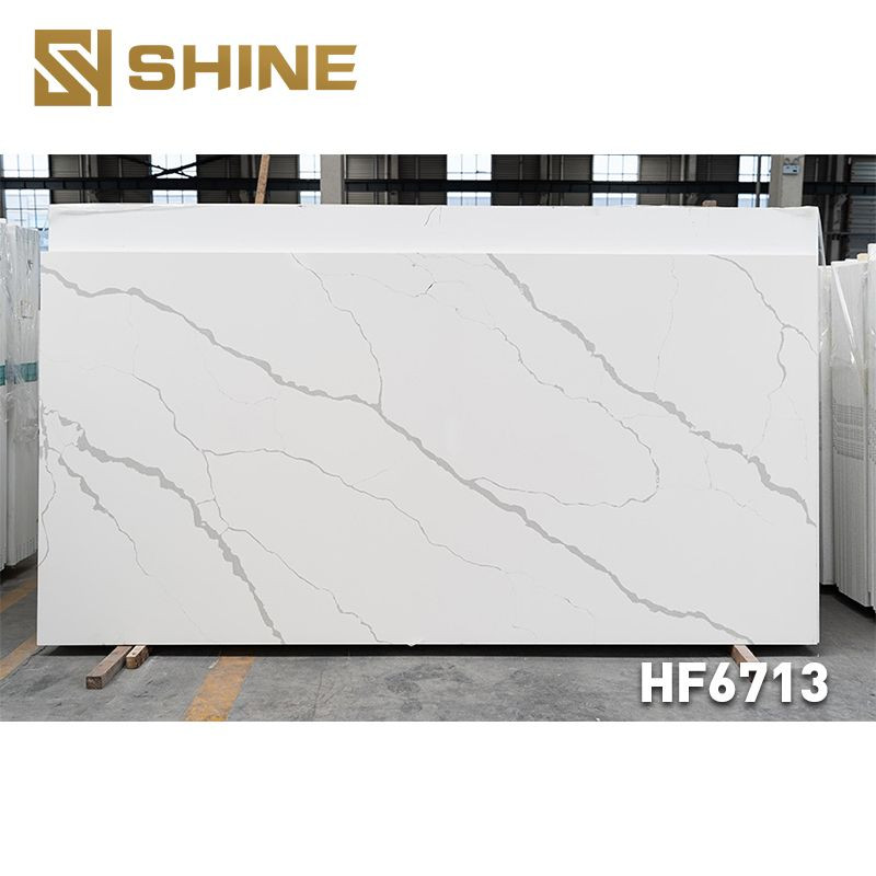 Buy High Quality Modern Design Calacatta White Artificial Quartz Stone ...
