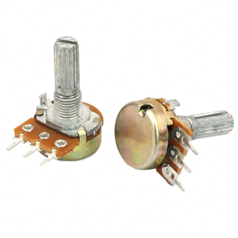 Buy 1m Ohm Rotary Potentiometer B1m Audio Volume Control Double Joint 3 ...