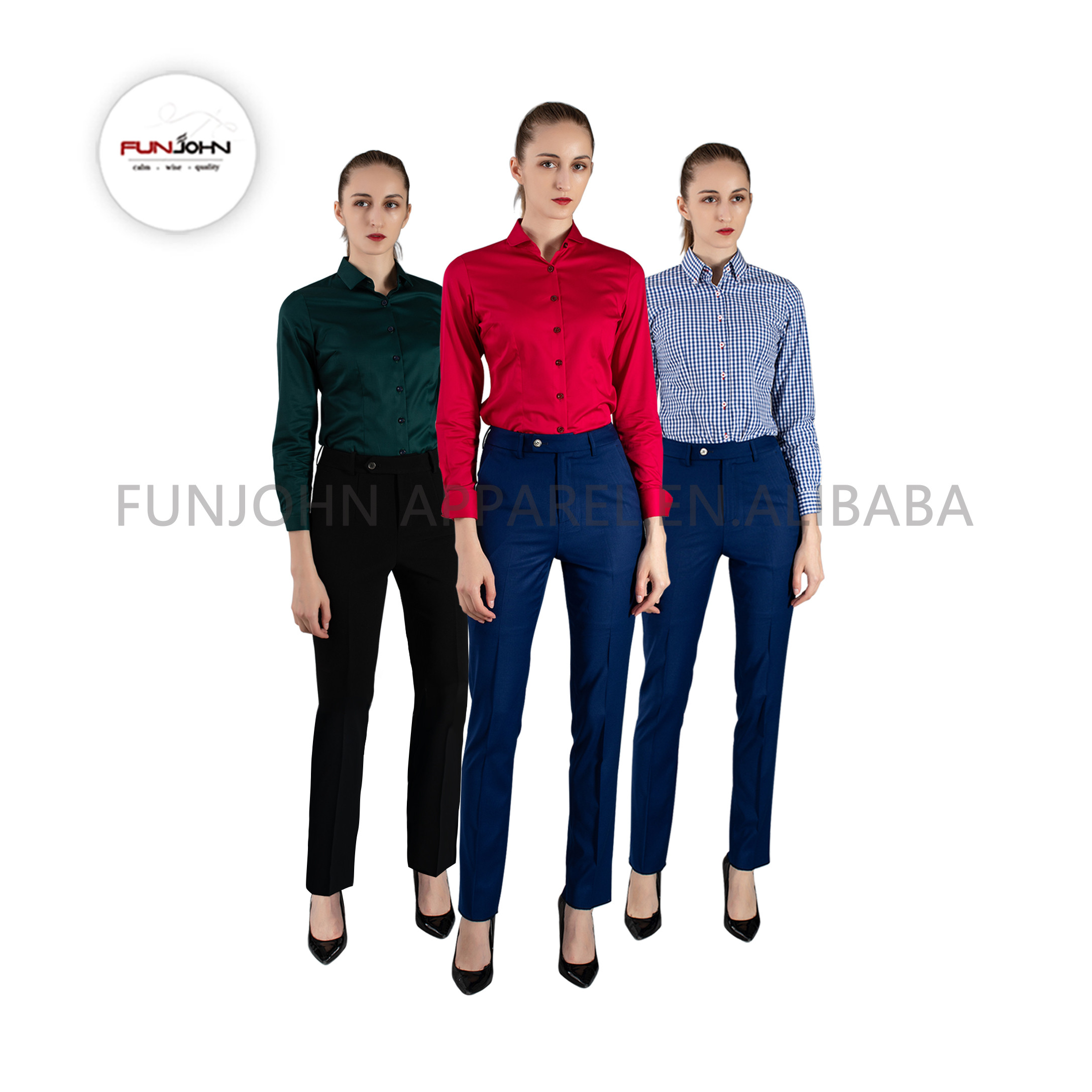 Buy 2020 Unisex Plus Size Office Uniform Design Long Sleeve Shirt For ...