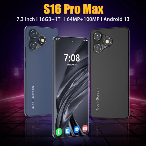 Buy 2024 New Smartphone 16 Pro Max Original Cell Phone Telkomsel Celcom ...