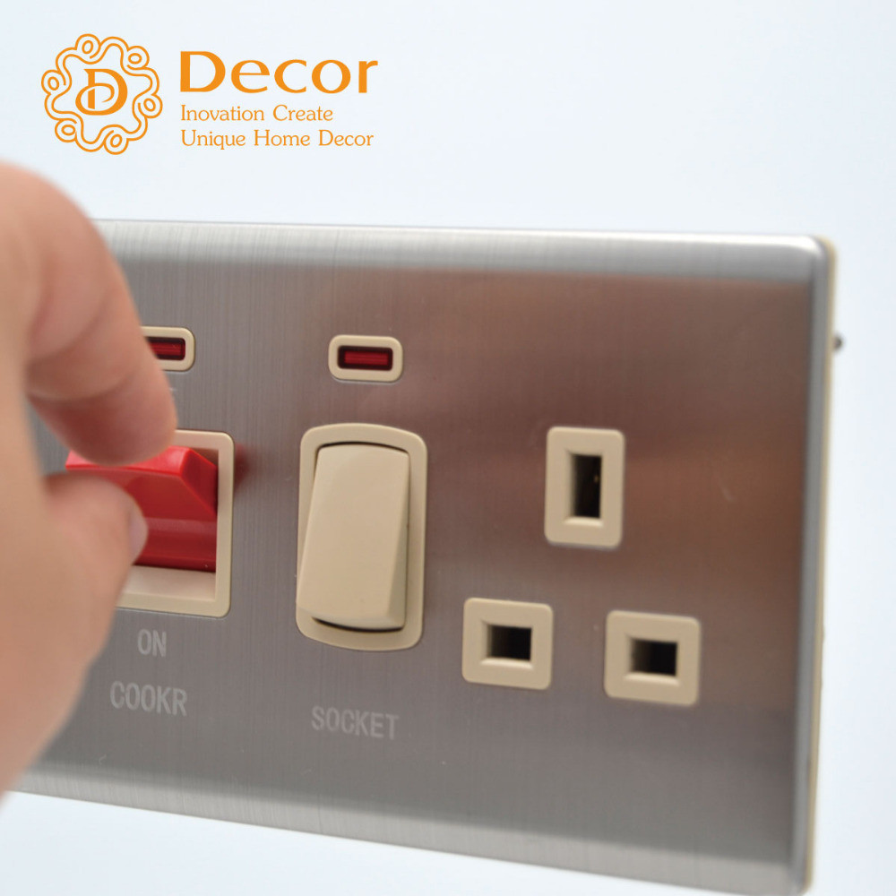 Buy 45a Bs-4177 Switch Dp Double Pole Kitchen Oven Toggle Switch With ...