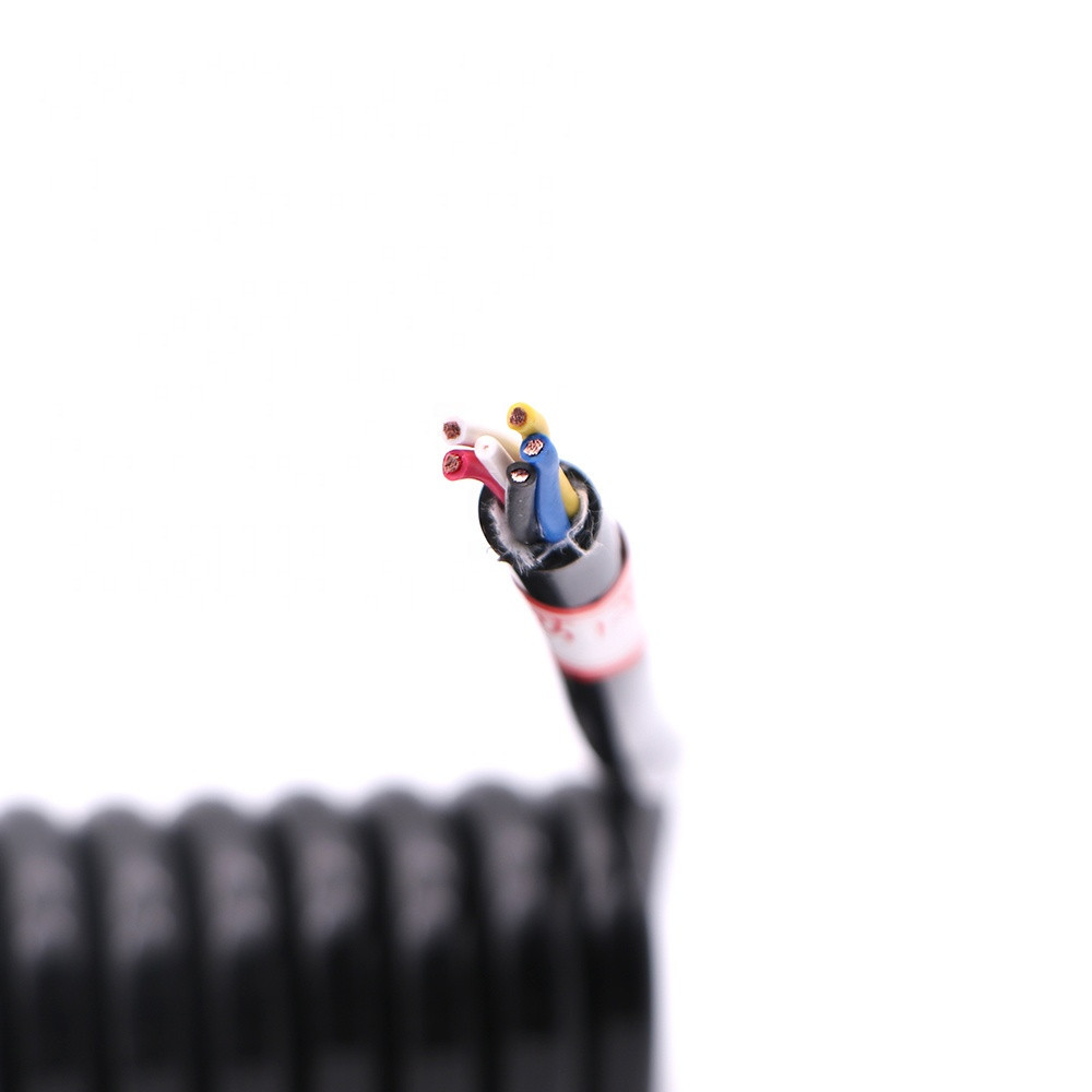 Buy 6 Cores Electrical Spring Spiral Coiled Wire Cable from Dongguan ...