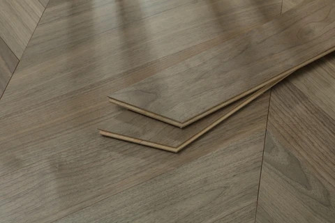 Buy Black Walnut Parquet Chevron Fish Bone Hardwood Engineered Wooden ...