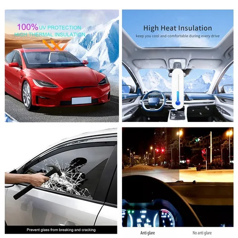 Buy Car Windshield Window Film 1.52*30m Removable Uv400 High Flexible ...