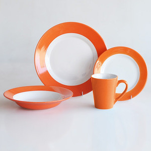 Buy Ceramic Solid Color Dinner Set,set Of 16pcs Stoneware Tableware Set ...