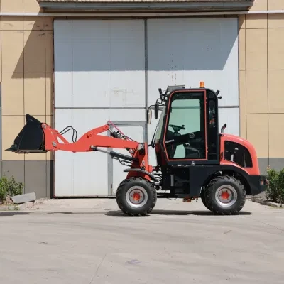 Buy China Articulated 0.8 Ton Front End Wheel Mini Front End Loader ...